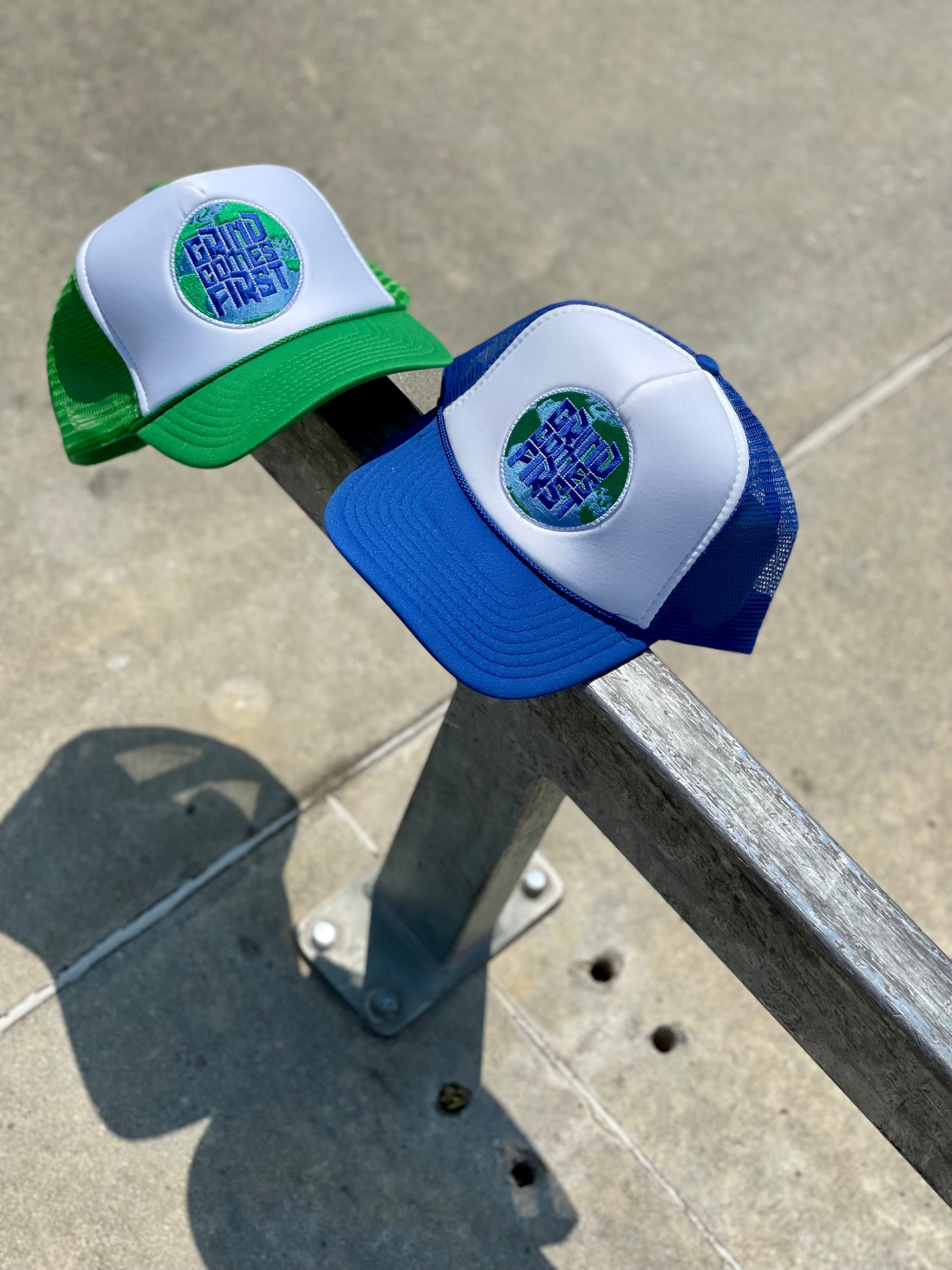World Wide Trucker Hat – Grind Comes First GCF